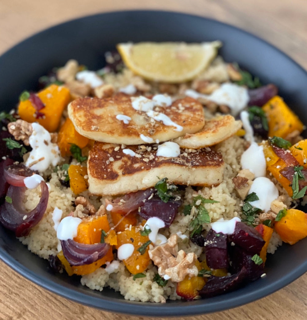 Pumpkin and Beetroot Haloumi Salad – Dani Stevens